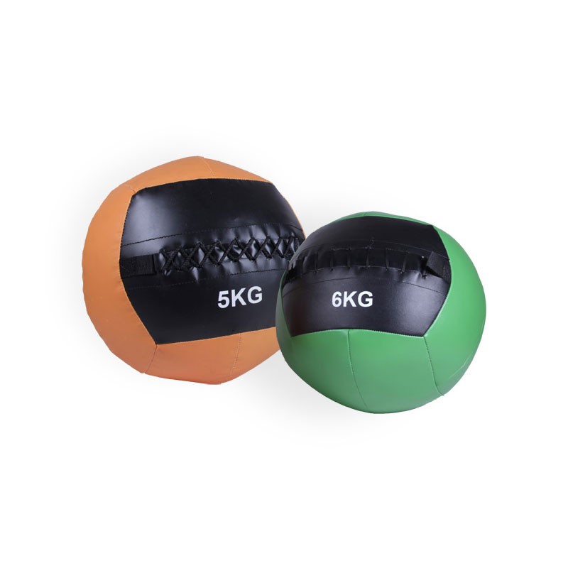 Bola medicinal wall balls kinefis: bolas com peso e agarres para ...